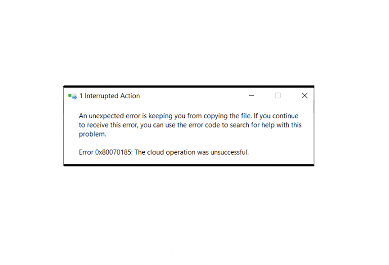 How to Fix OneDrive Error Code 0x80070185? • 2025