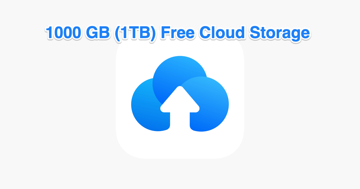 1000 GB 1TB Free Cloud Storage For Lifetime In 2025 1000 GB 1TB Free Cloud Storage For Lifetime In 2025