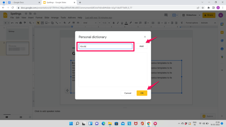 How to Use Spell Check in Google Slides?