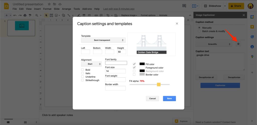 How to Add Image Caption in Google Slides 2026?