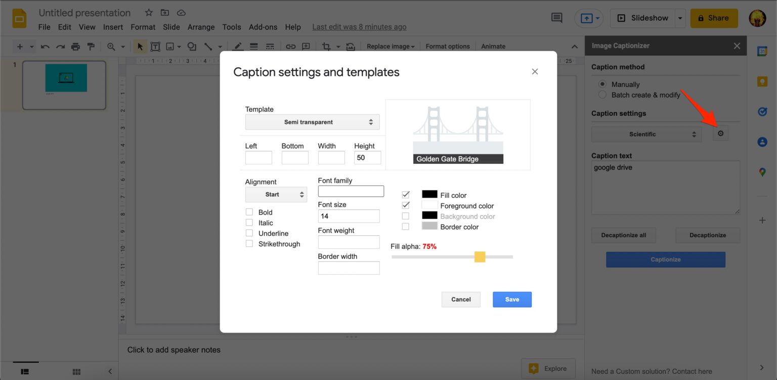 How to Add Image Caption in Google Slides 2025?