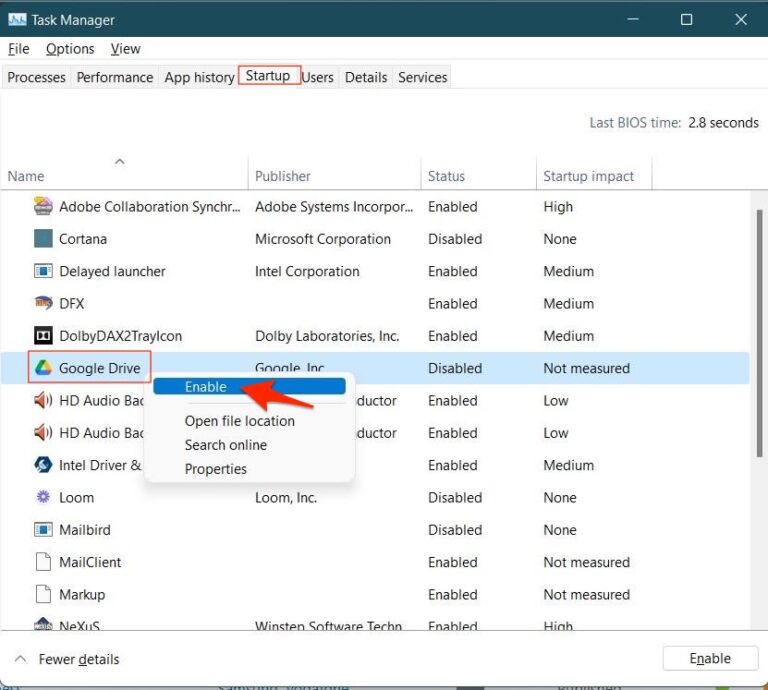 4 Ways to Fix Google Drive Not Launching on Windows Startup