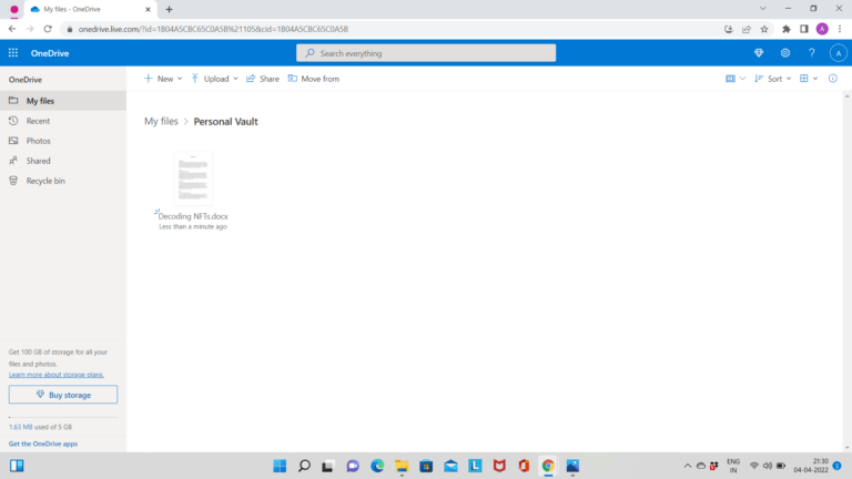 How to Use Personal Vault on OneDrive: Protect your Files