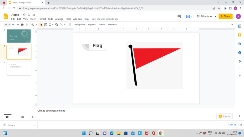 How To Flip Image In Google Slides 