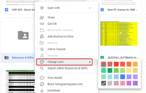 How to Color Folders in Google Drive?