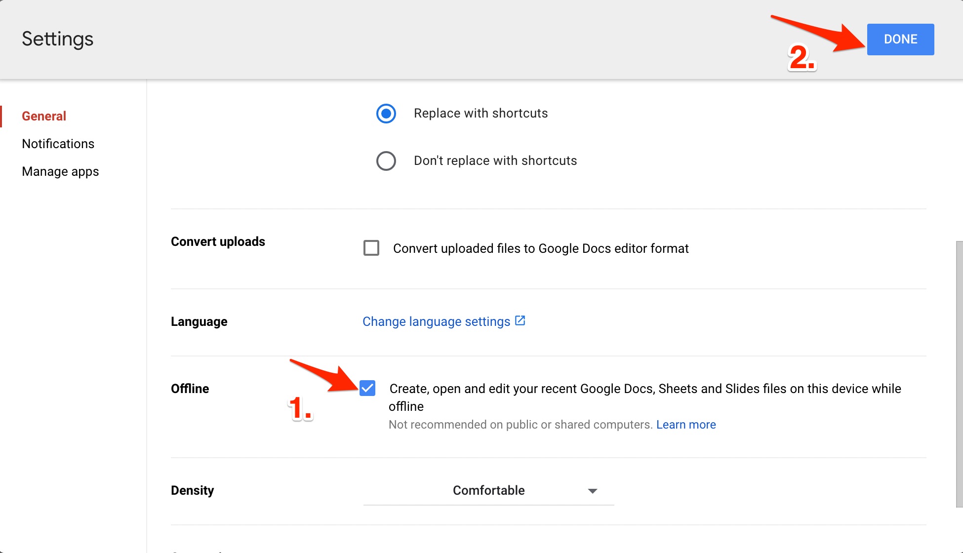 Make Google Drive Files Offline Videos PDF Images Music