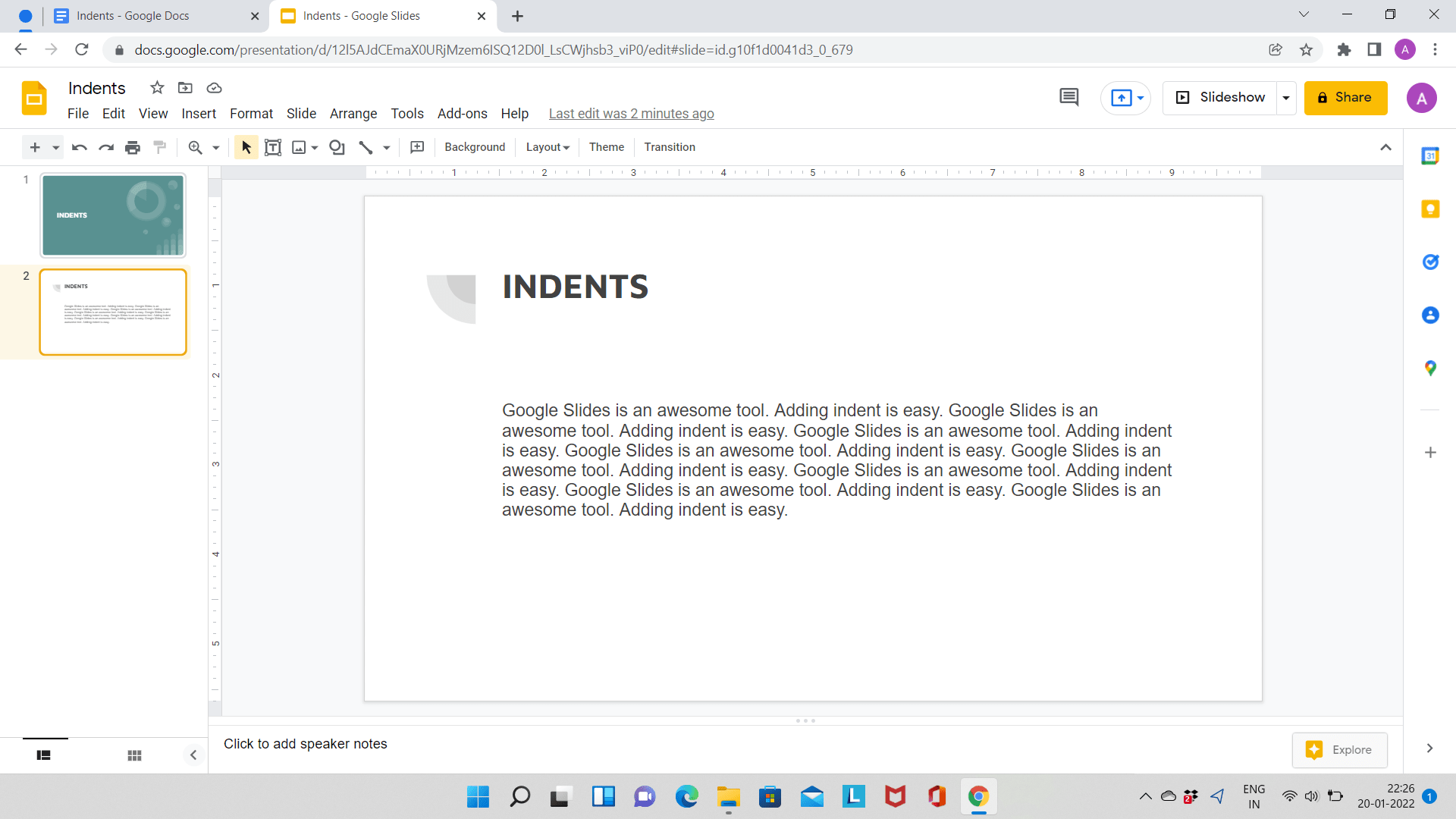 How To Do A Hanging Indent On Google Slide Ratingkurt