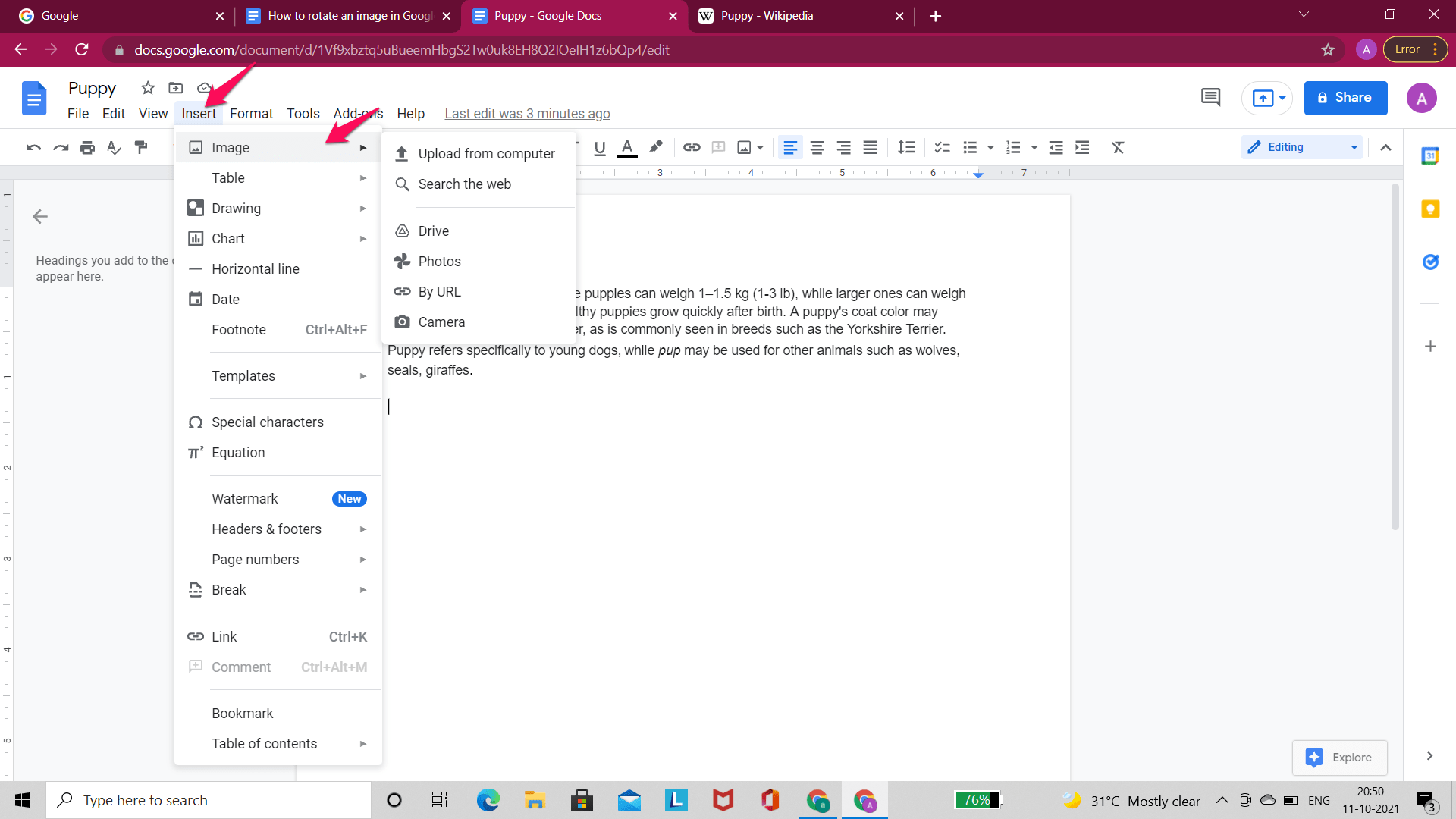 How To Rotate An Image In Google Docs 2023 Electronicshub