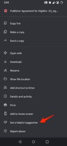How to Remove Suggestions from Google Drive?
