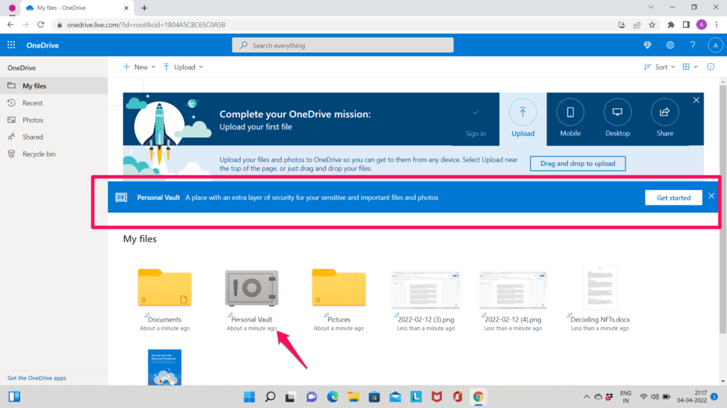 How to Use Personal Vault on OneDrive: Protect your Files