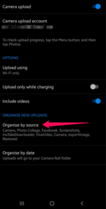 How to Backup Camera Photos to OneDrive on Android?