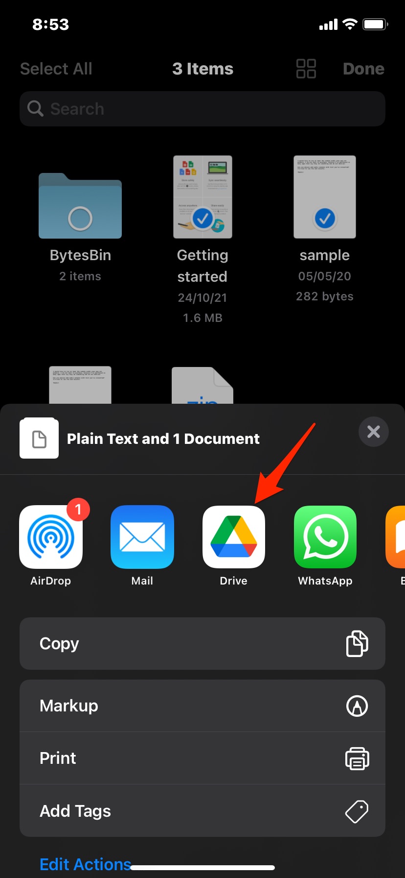 How To Upload Multiple Files To Google Drive From IPhone 