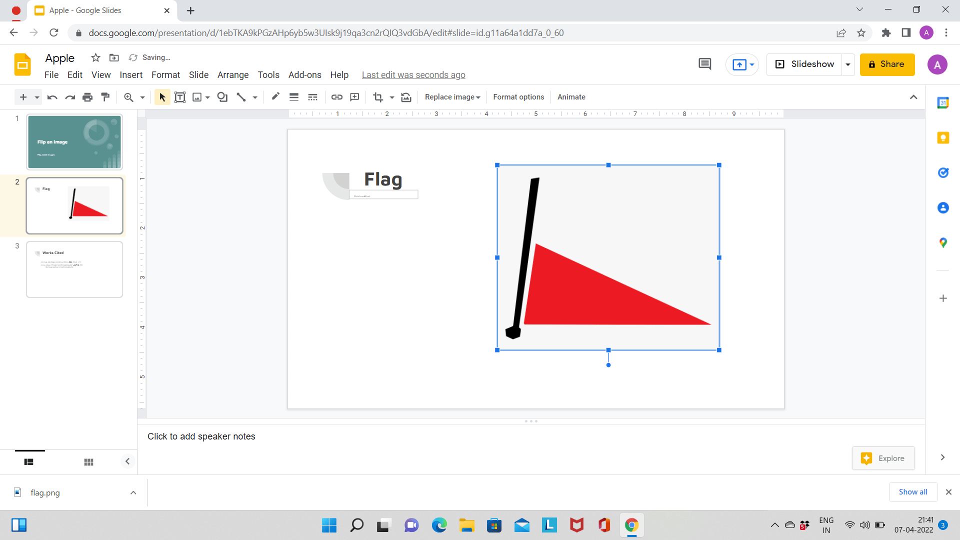 How To Flip Image In Google Slides 